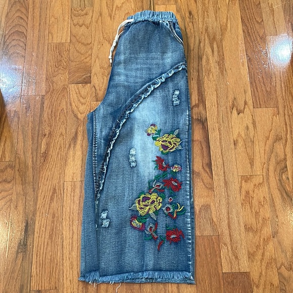 Yesno | Jeans | Yesno Denim Jeans 0 Cotton Embroidered Nwot Wide Leg ...